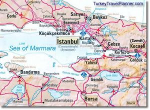 Maps of Istanbul Region, Turkey